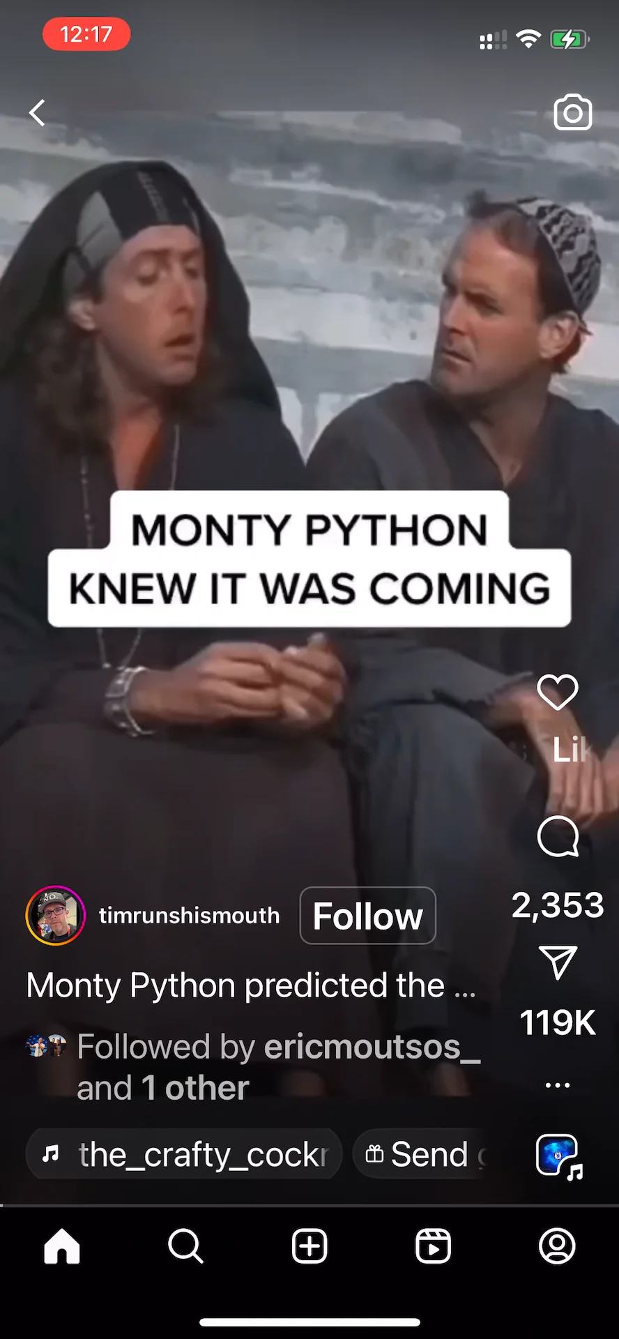 Monty Python knew it was coming on Vimeo