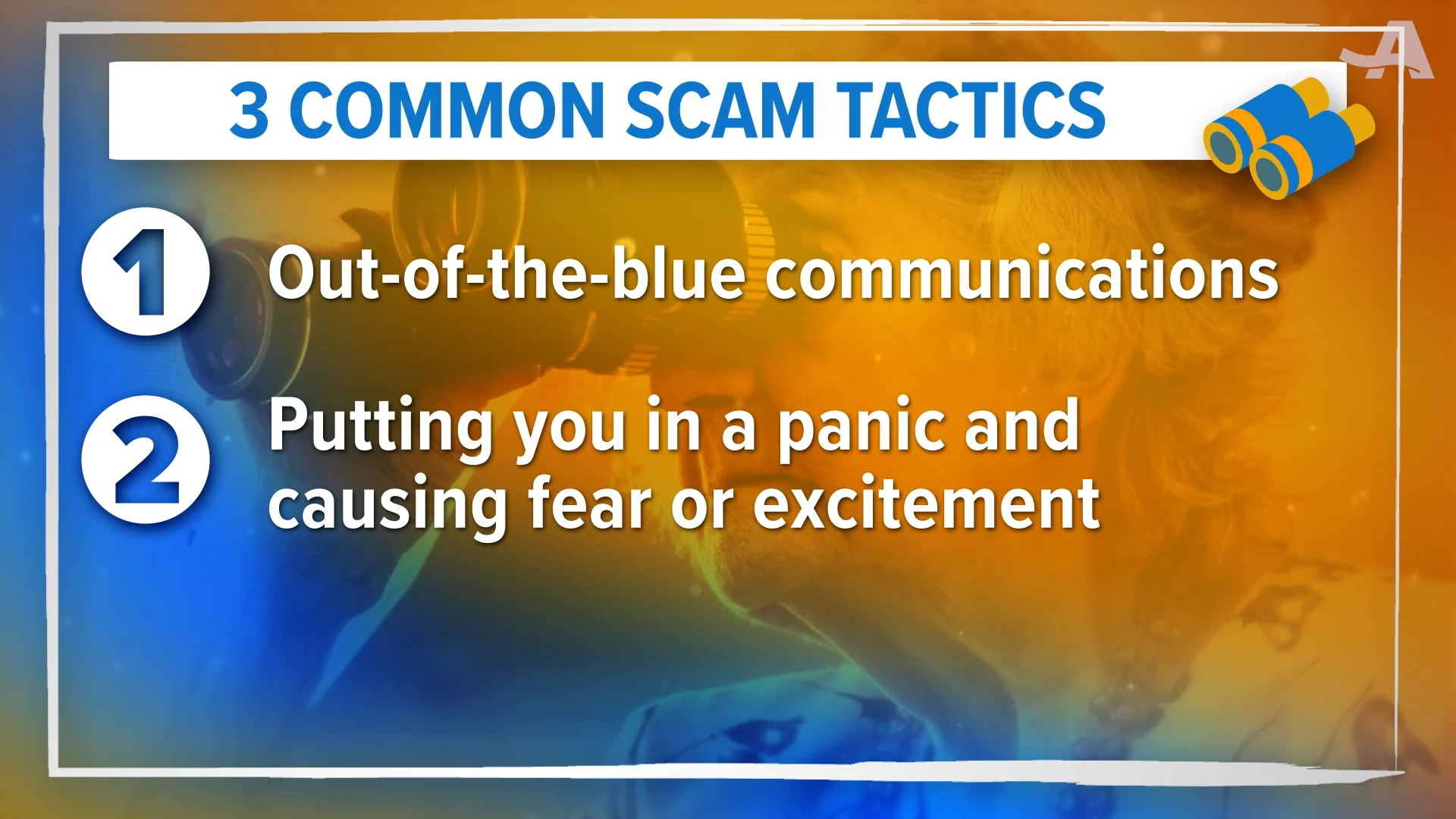 AARP LIVE AUGUST 2023-CAN YOU SPOT THE SCAM? - 2.07 COMMON SCAM TACTICS ...