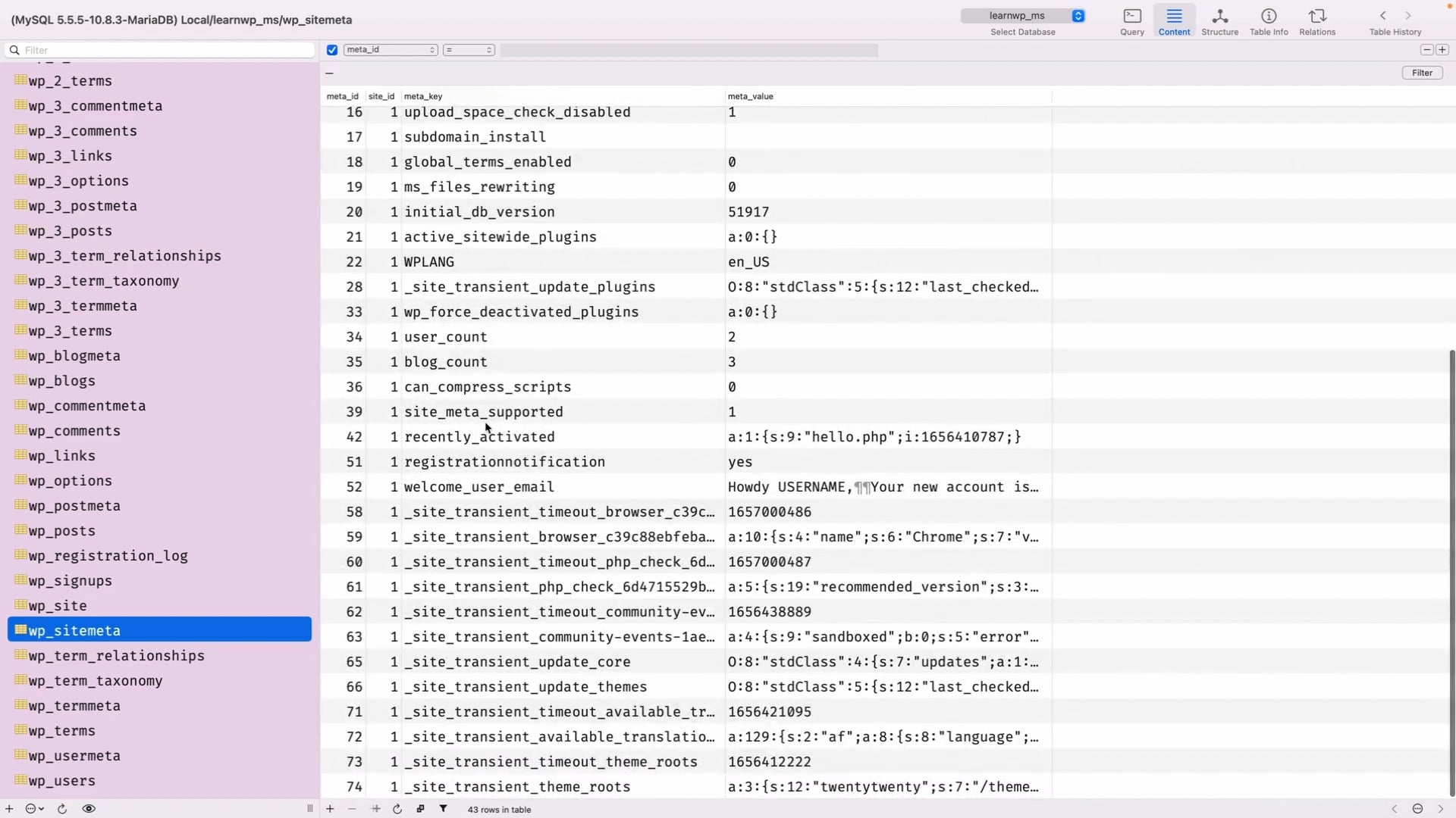 1) Multisite Database Overview on Vimeo