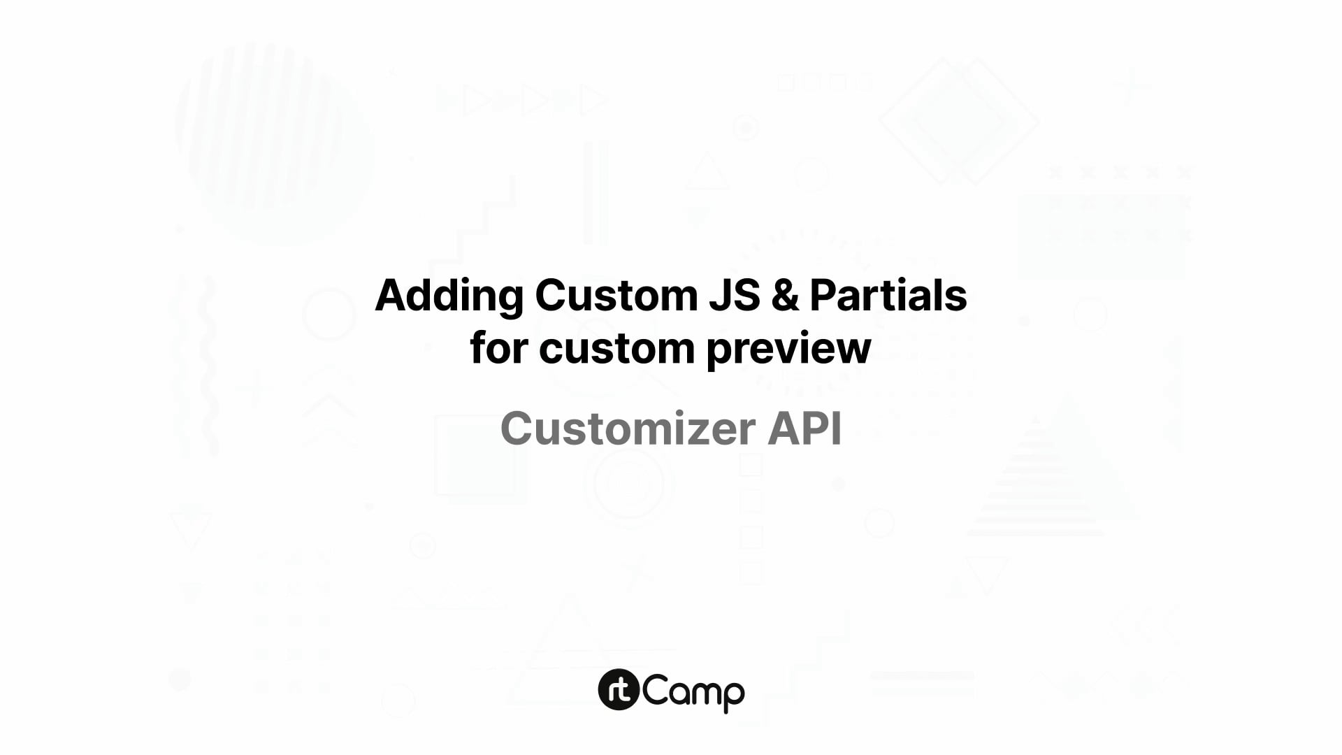 4) Adding Custom JS & partials on Vimeo