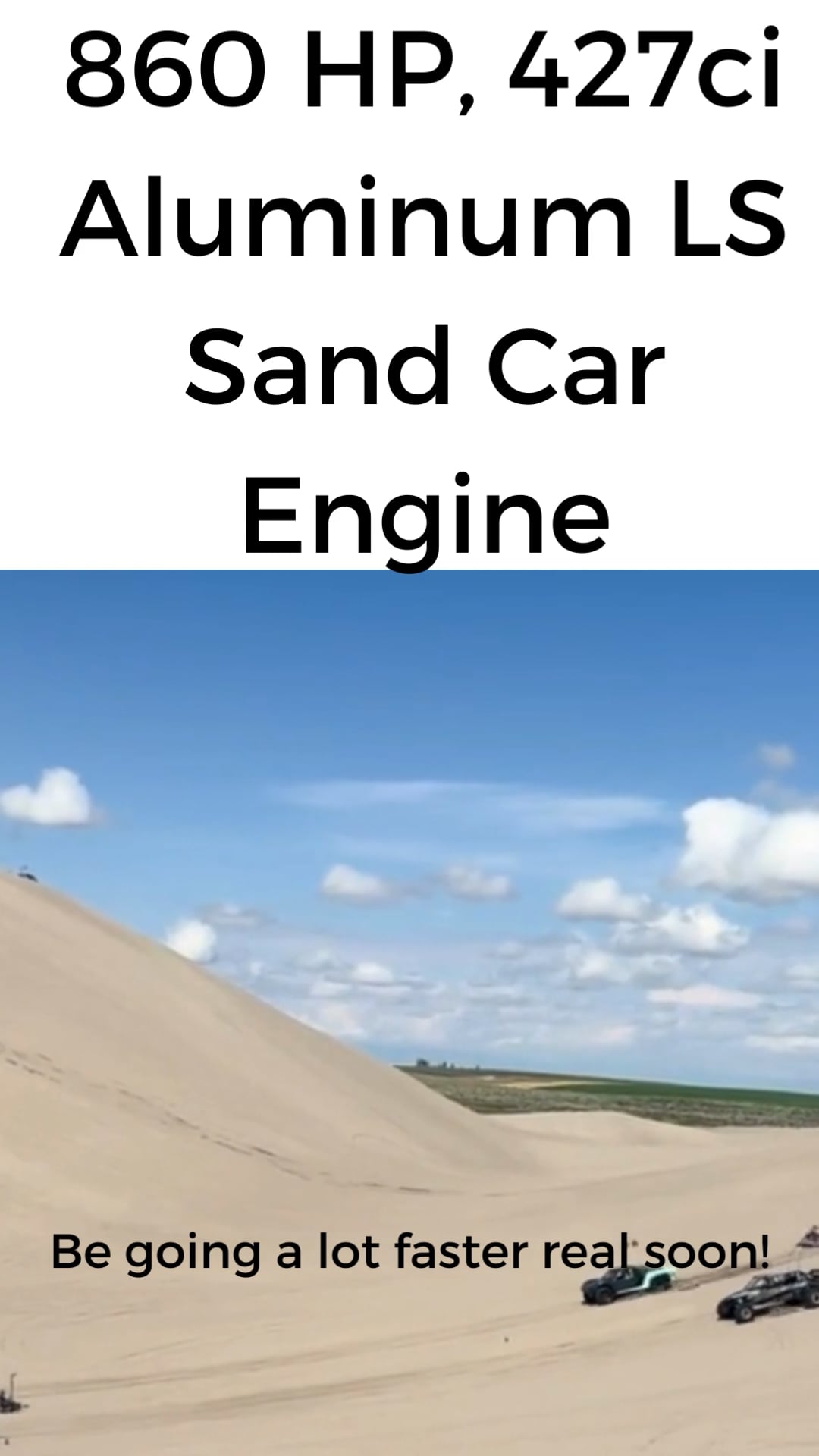 860 HP Aluminum LS Sand Car Engine on Vimeo