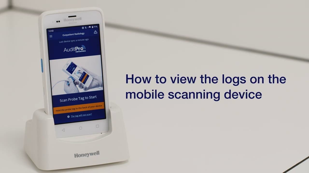 How to view the logs on the mobile scanning device on Vimeo