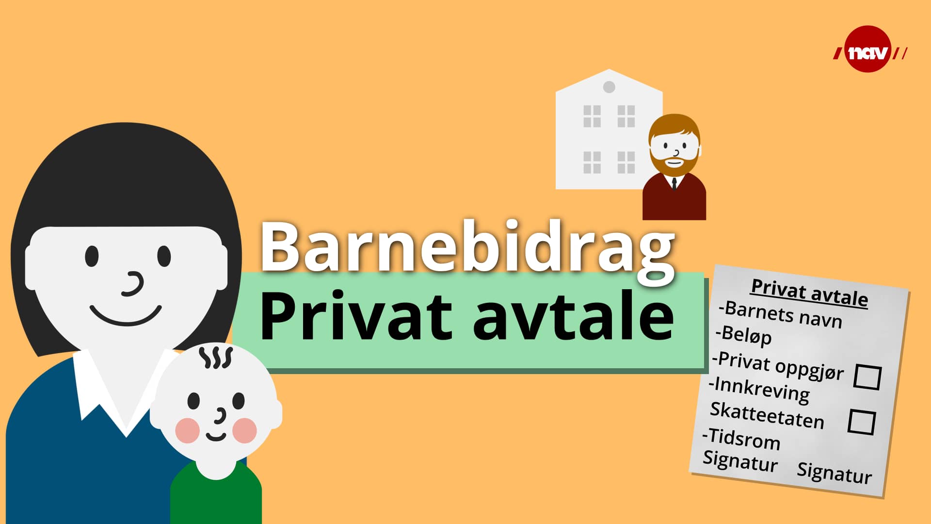 Barnebidrag privat avtale on Vimeo