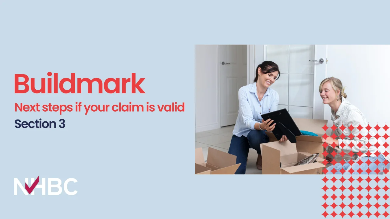 Next steps if your claim is valid | Buildmark | NHBC on Vimeo