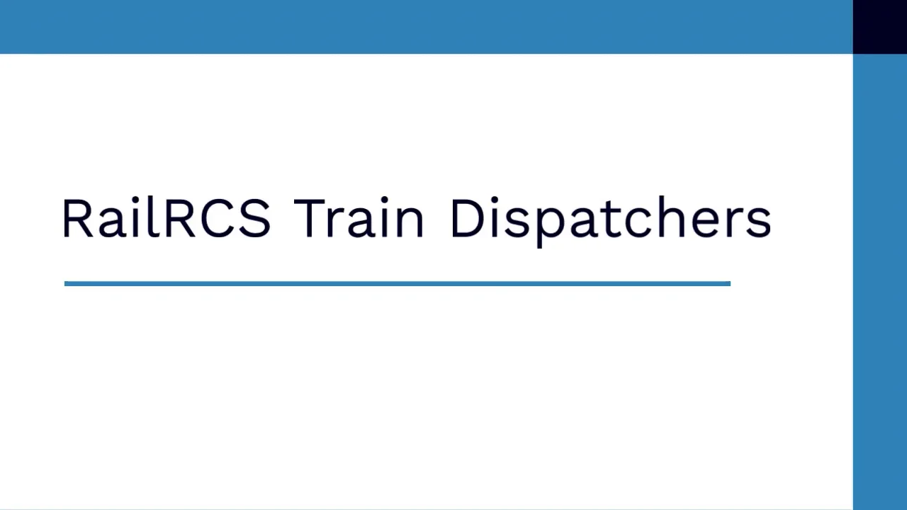 RailRCS Train Dispatchers: Offering Reliable and efficient railroad ...