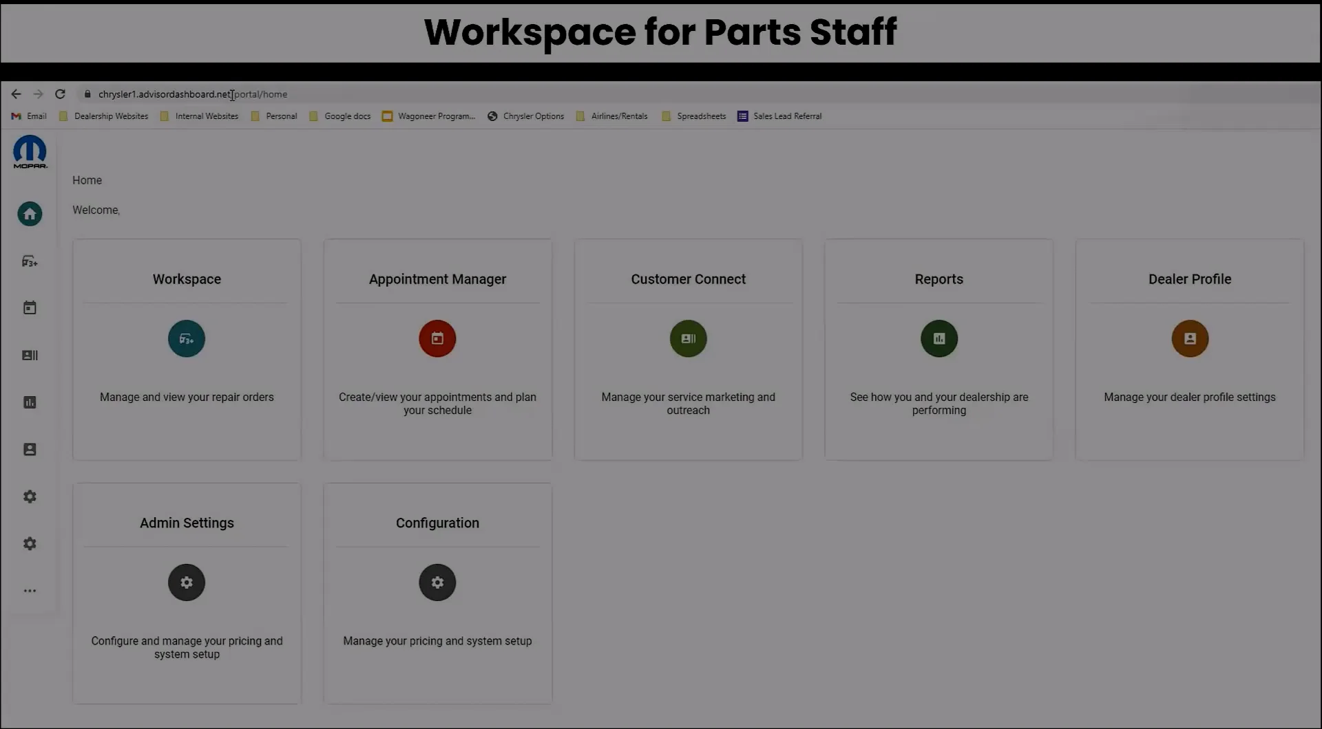 Workspace for Parts Staff on Vimeo