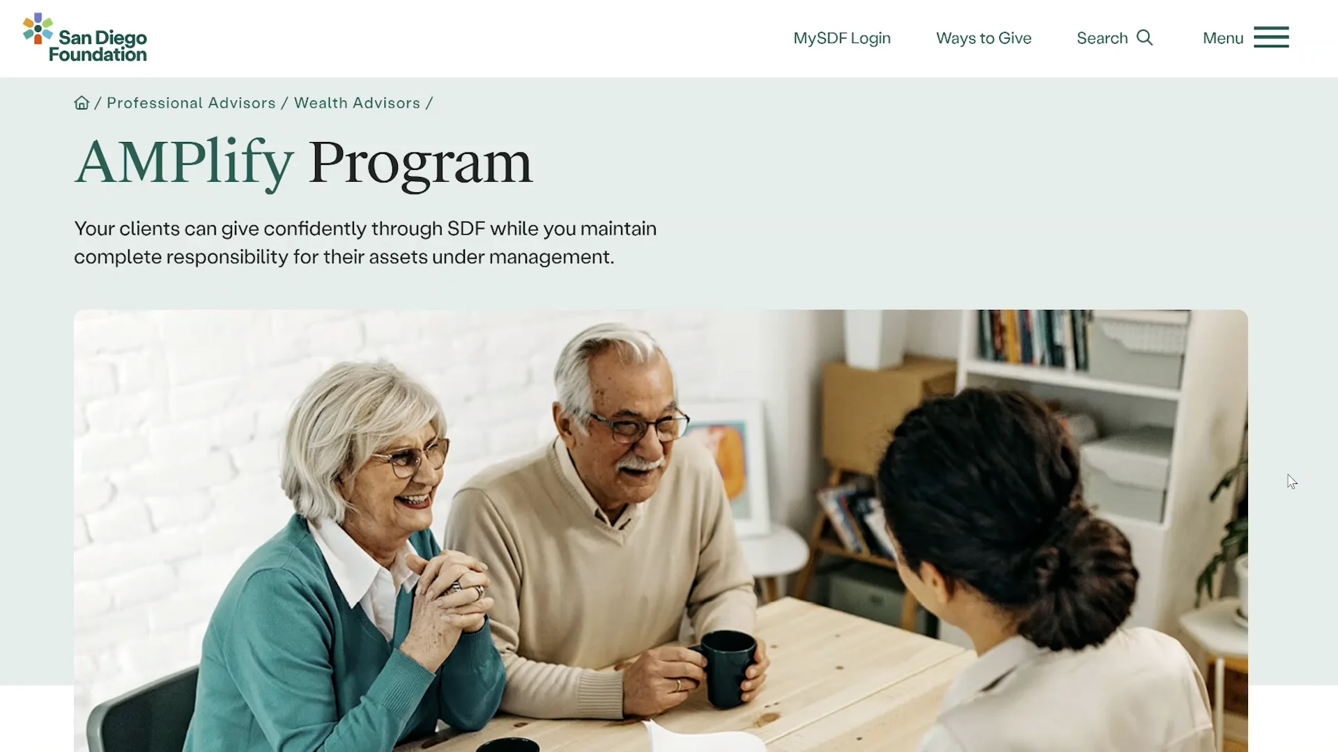 How SDF's AMPlify Program Helps Professional Advisors on Vimeo