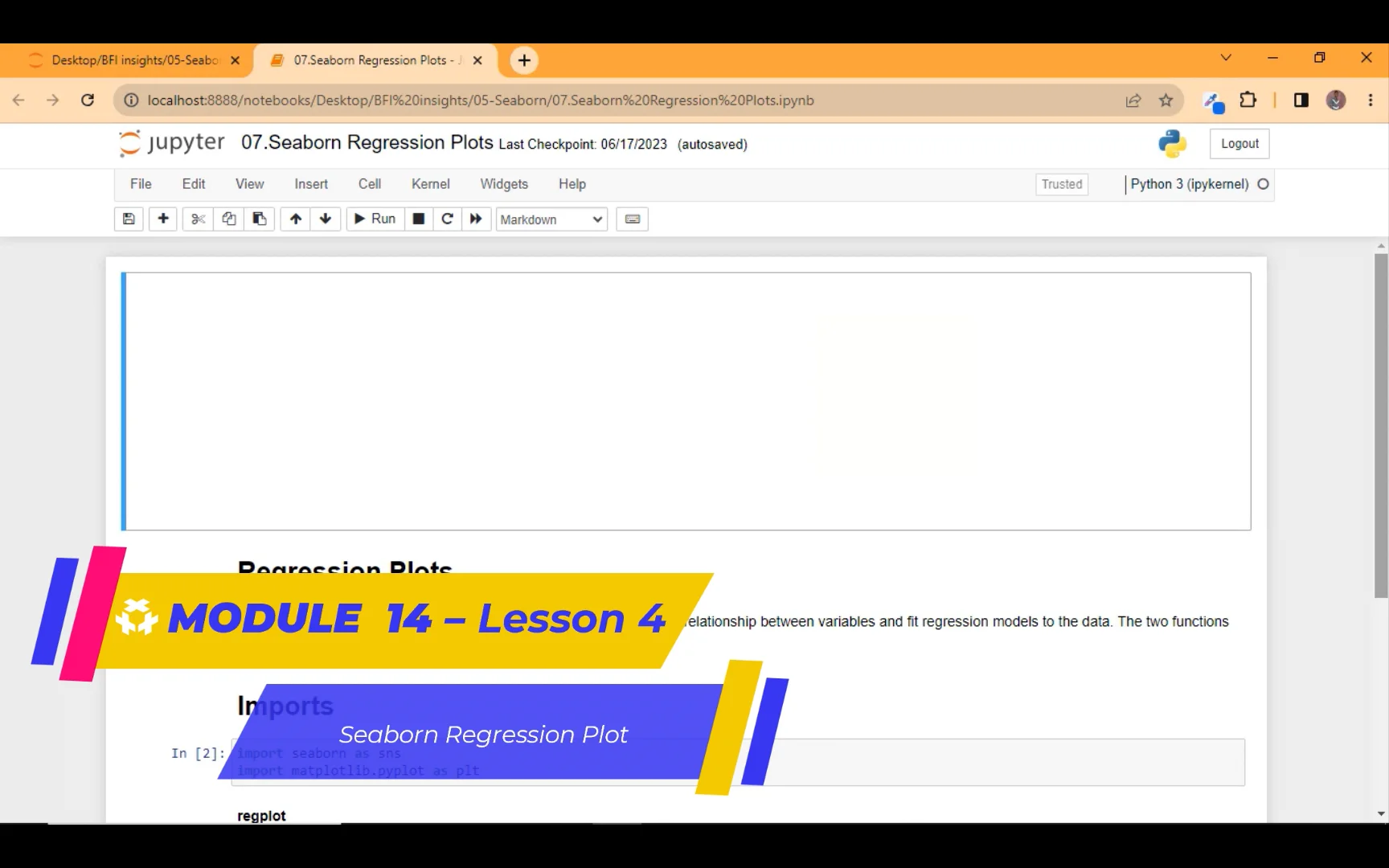 14.4 Seaborn Regression Plot on Vimeo