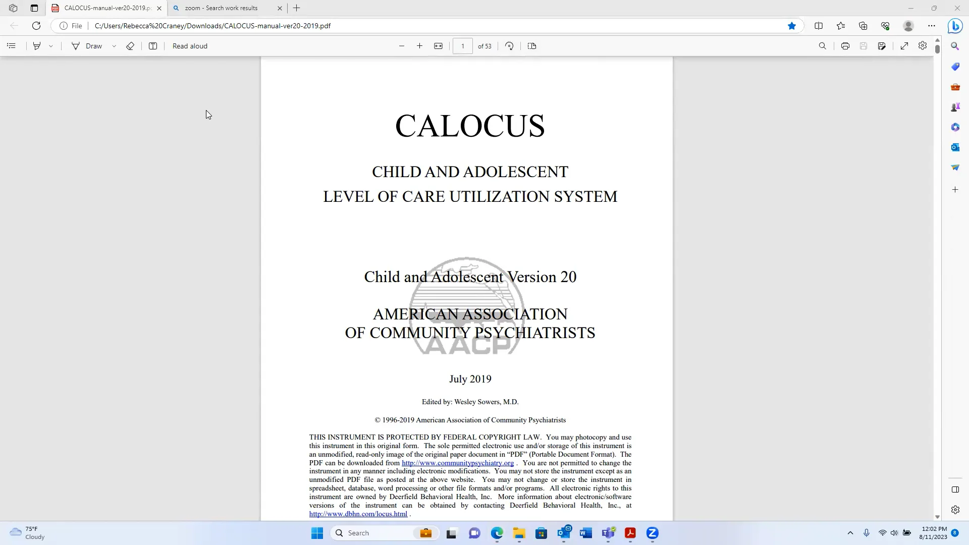 CALOCUS.Training.8.11.23