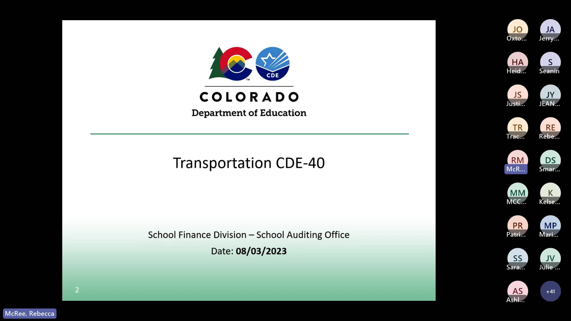 Transportation CDE-40 (FY22_23) Recording on Vimeo