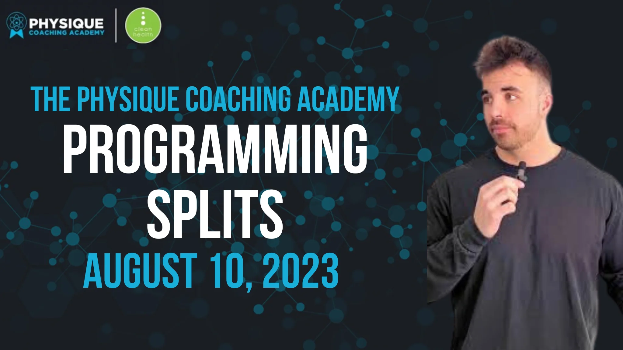 Programming Splits with Anthony Coffey August 10th, 2023 on Vimeo