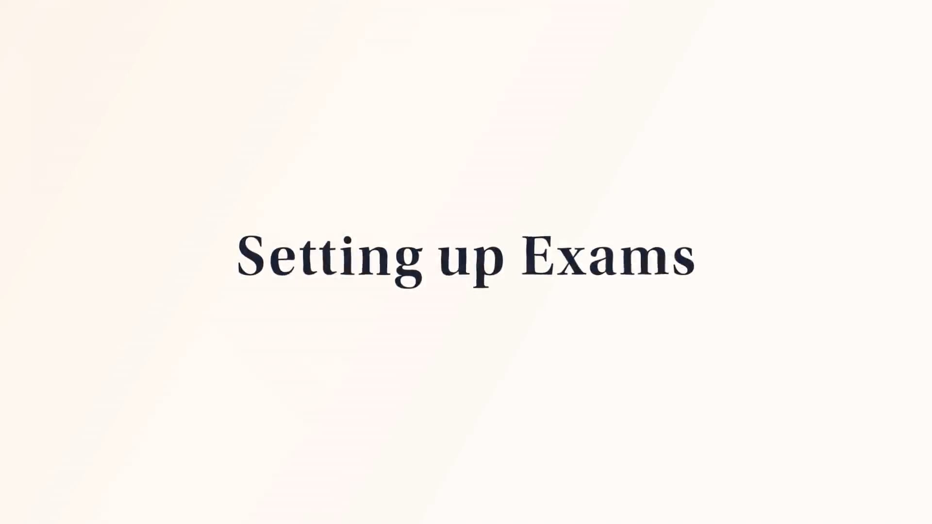 Setting up Exams on Vimeo