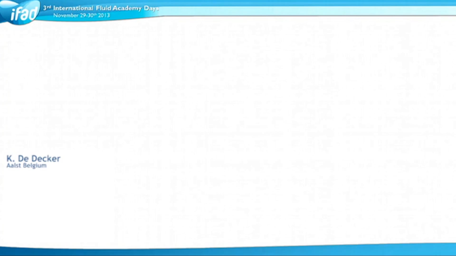 12c Koen De Decker - Abstract Session (#IFAD2013) on Vimeo