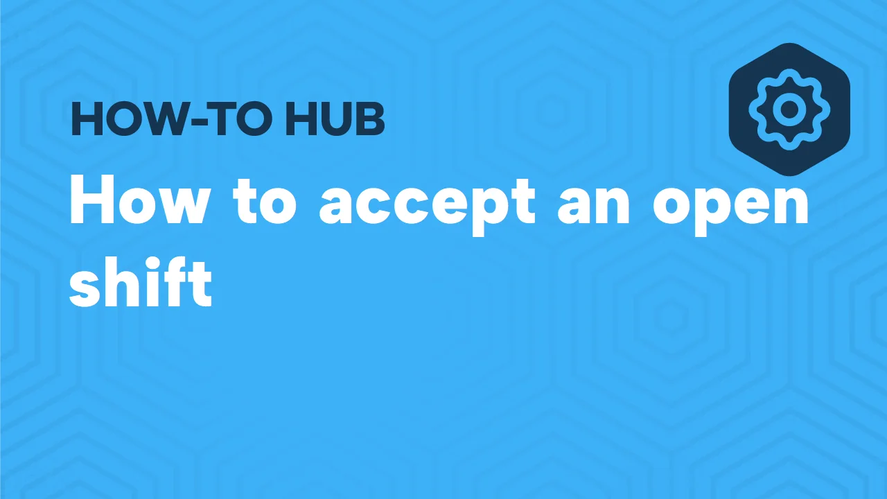 How to accept an open shift