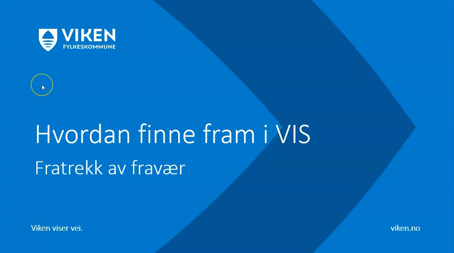 Fratrekk av fravær på vitnemål og kompetansebevis i VIS on Vimeo