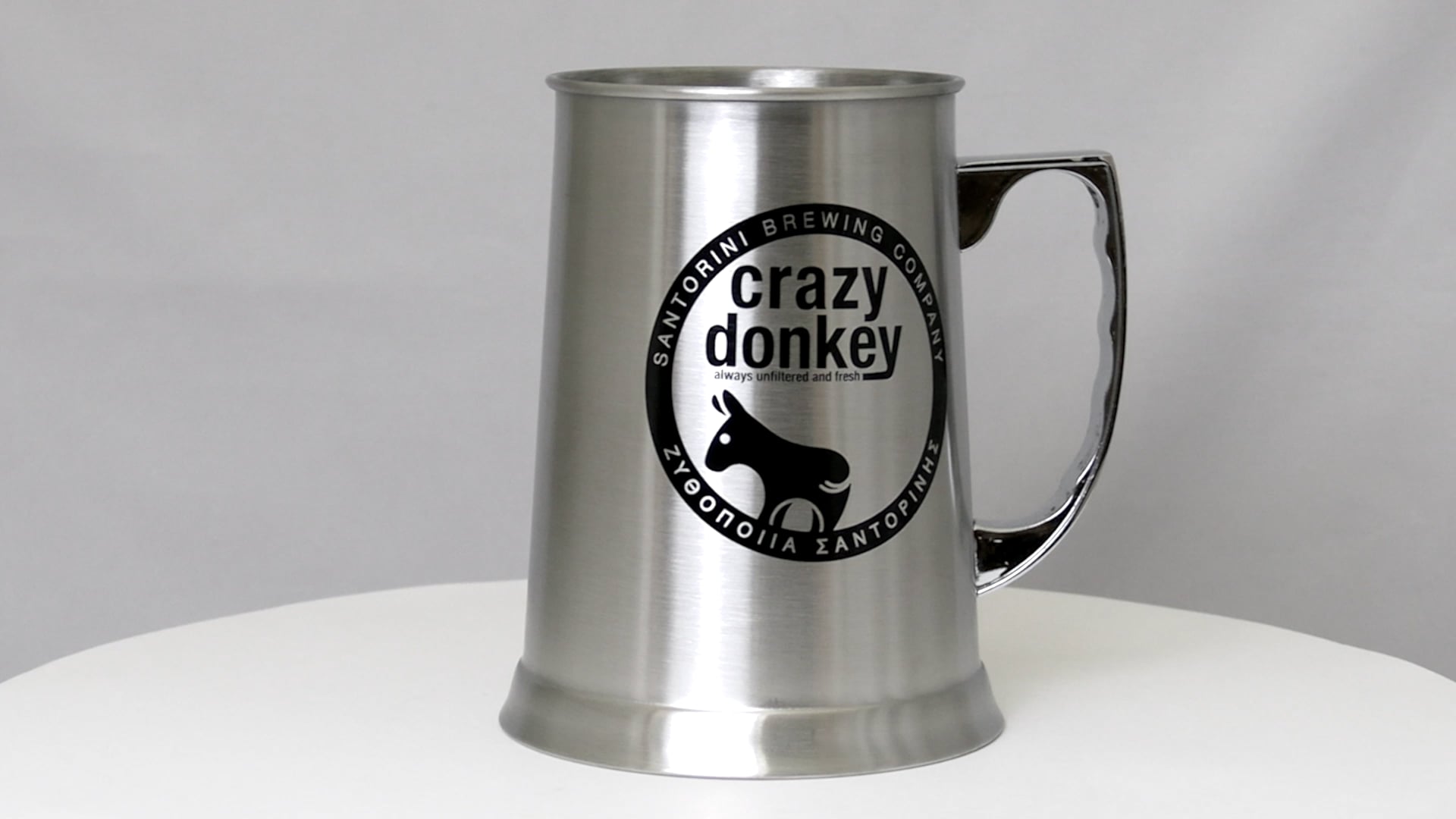 Stainless Steel Crazy Donkey Mug – silver- on Vimeo