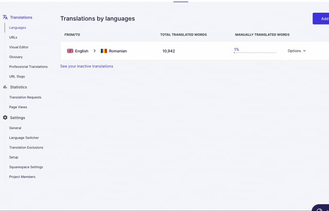 Traducerea automata a site-urilor on Vimeo