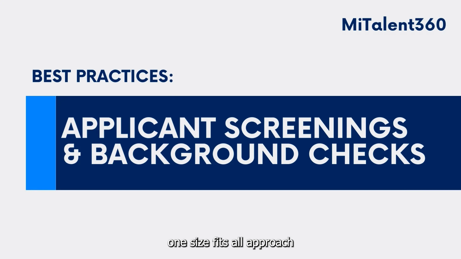 014 - Applicant Screenings & Background Checks on Vimeo