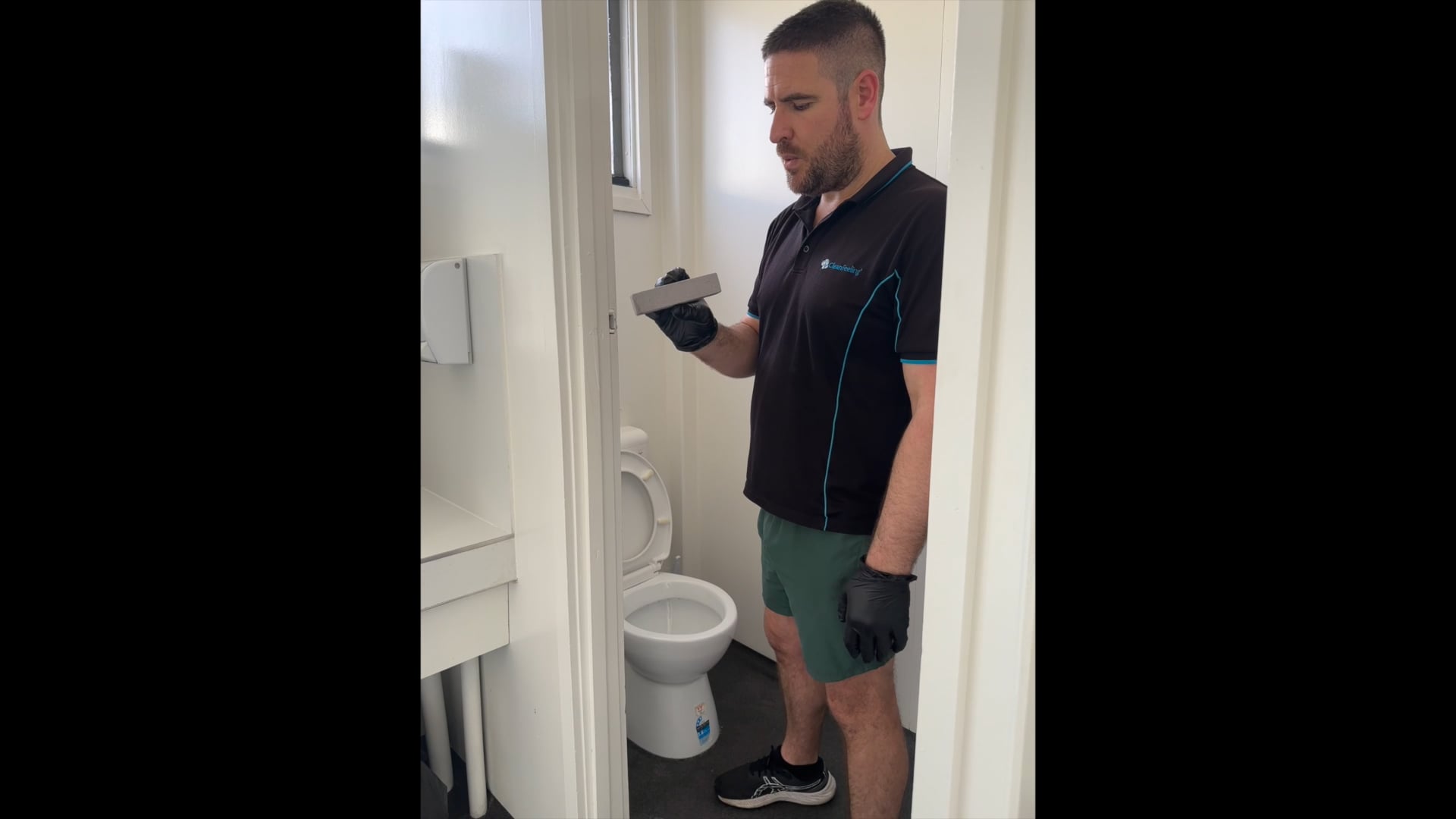 Toilet Cleaning Pummice Stone on Vimeo