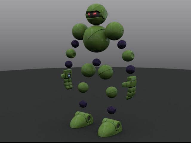 Vectorman 3d model (made in Blender) on Vimeo