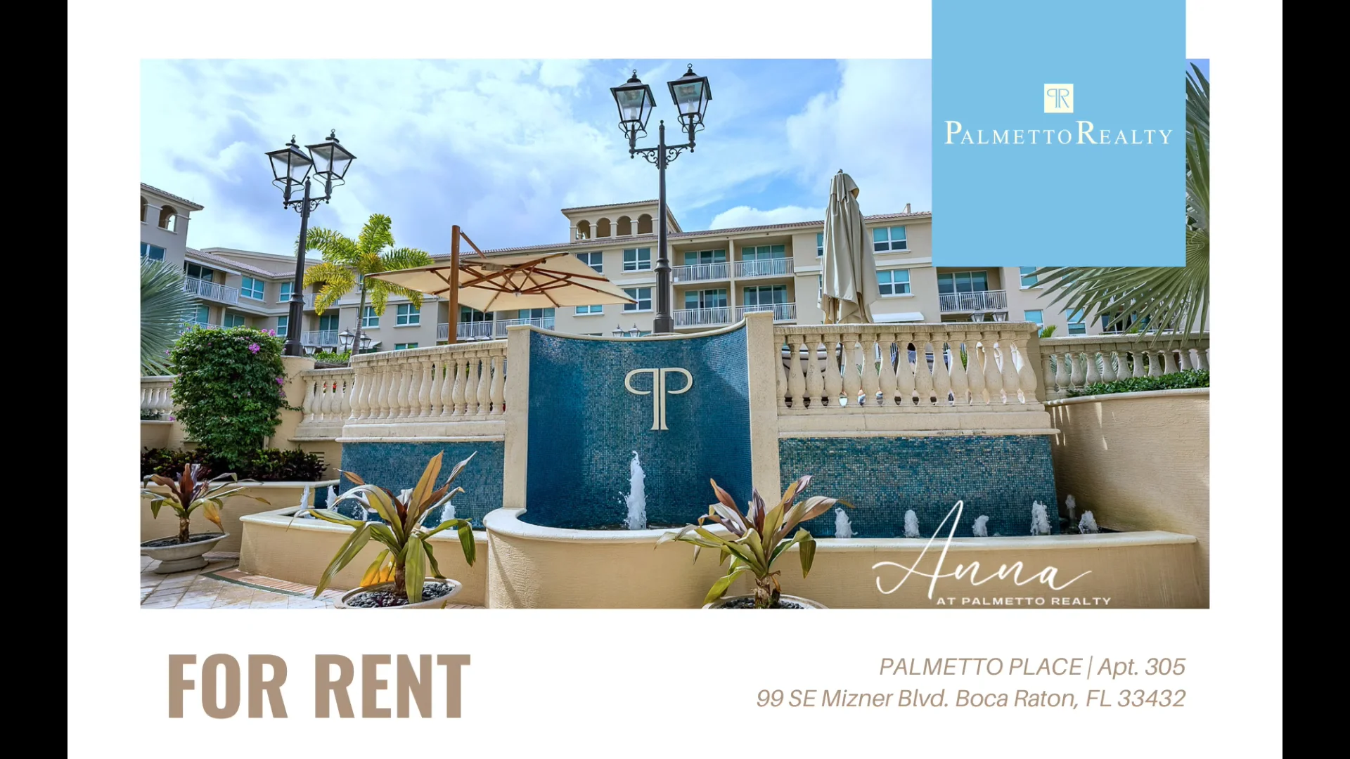 PALMETTO PLACE #305