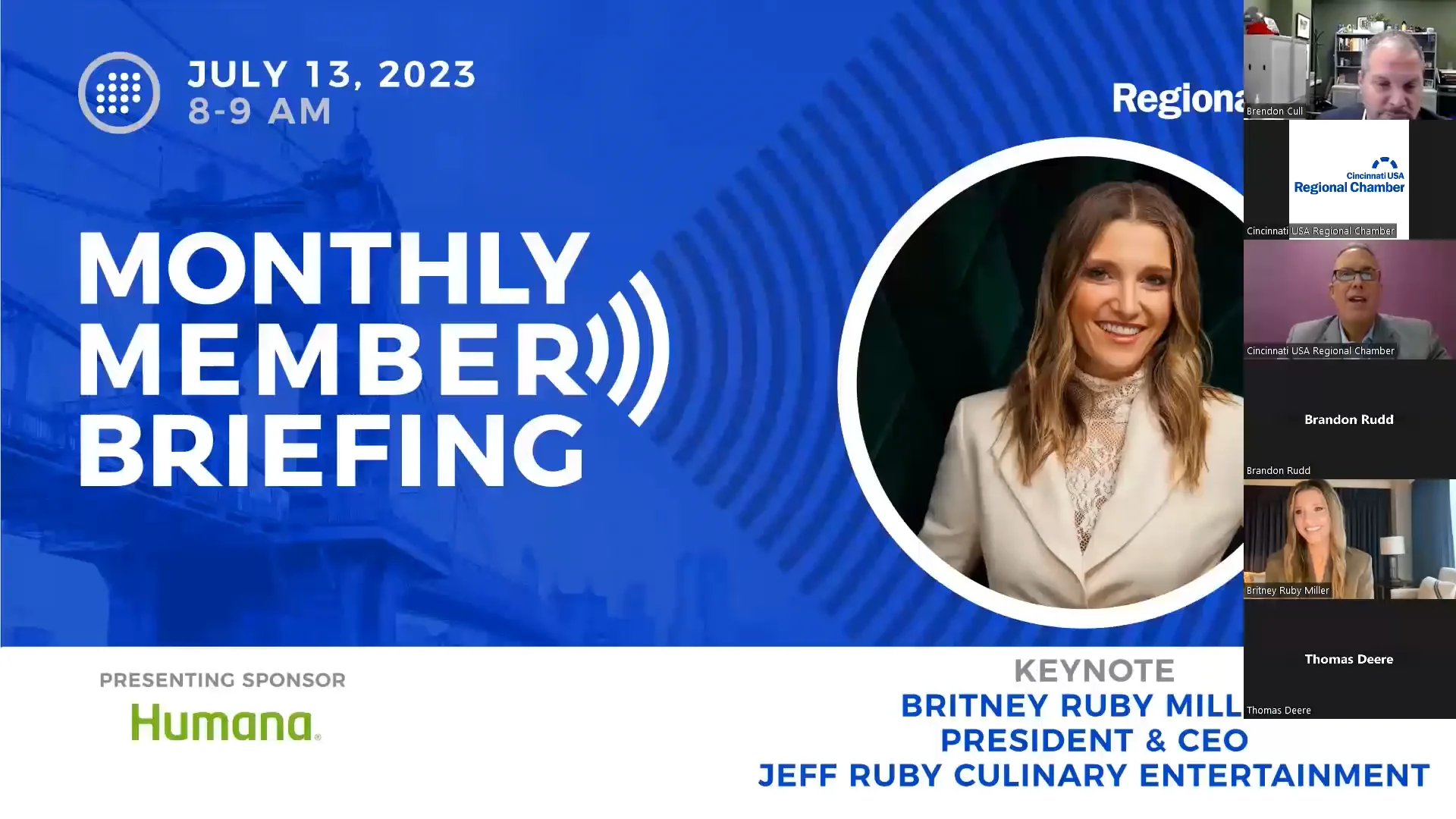 July Monthly Member Briefing - Britney Ruby Miller on Vimeo