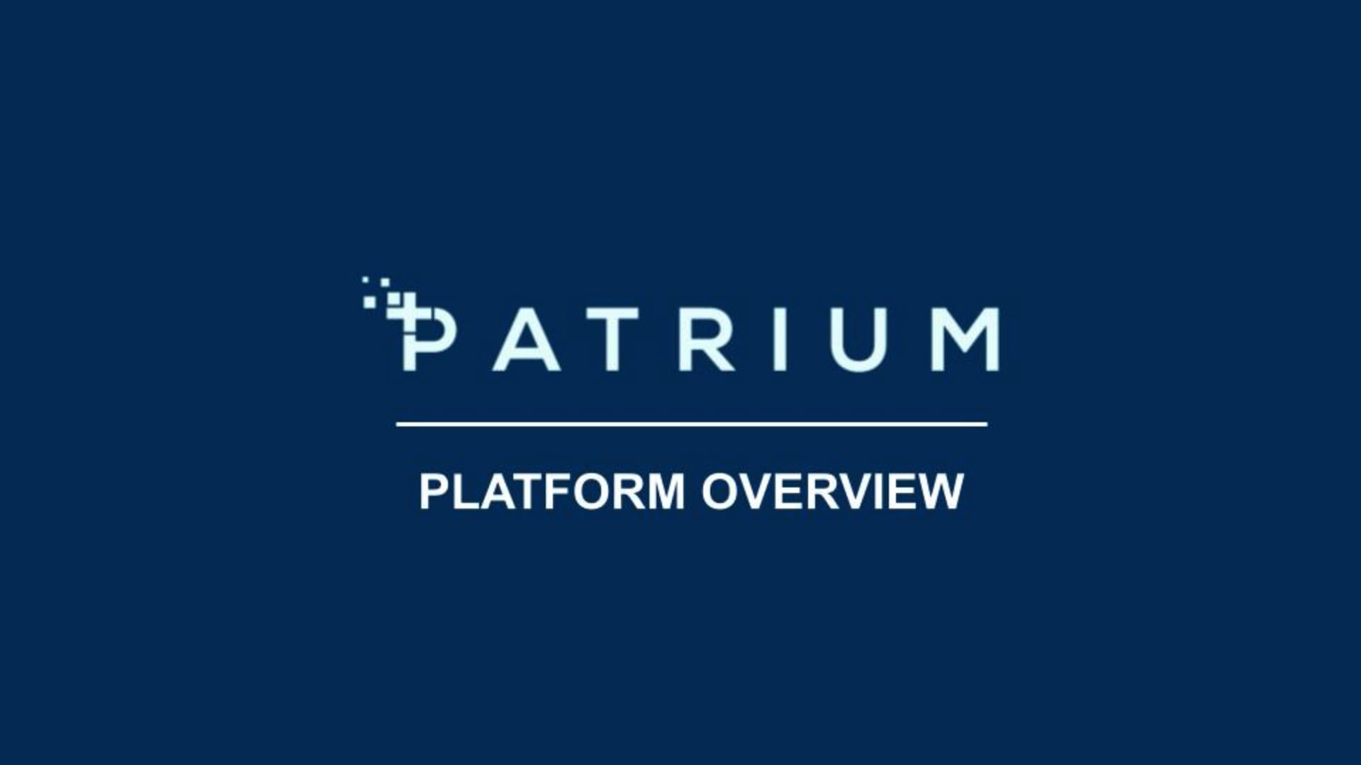 patrium-platform-overview on Vimeo