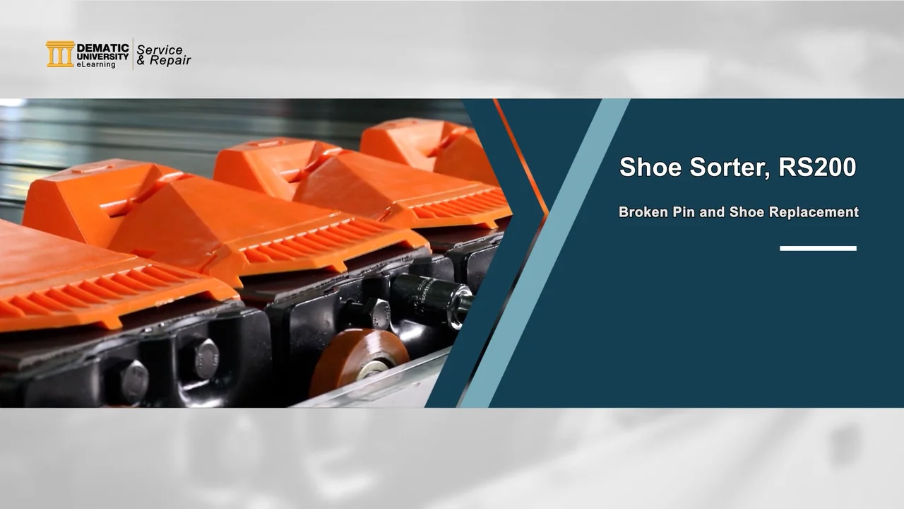 HowTo- Shoe Sorter RS200: Broken Pin and Shoe Replacement on Vimeo