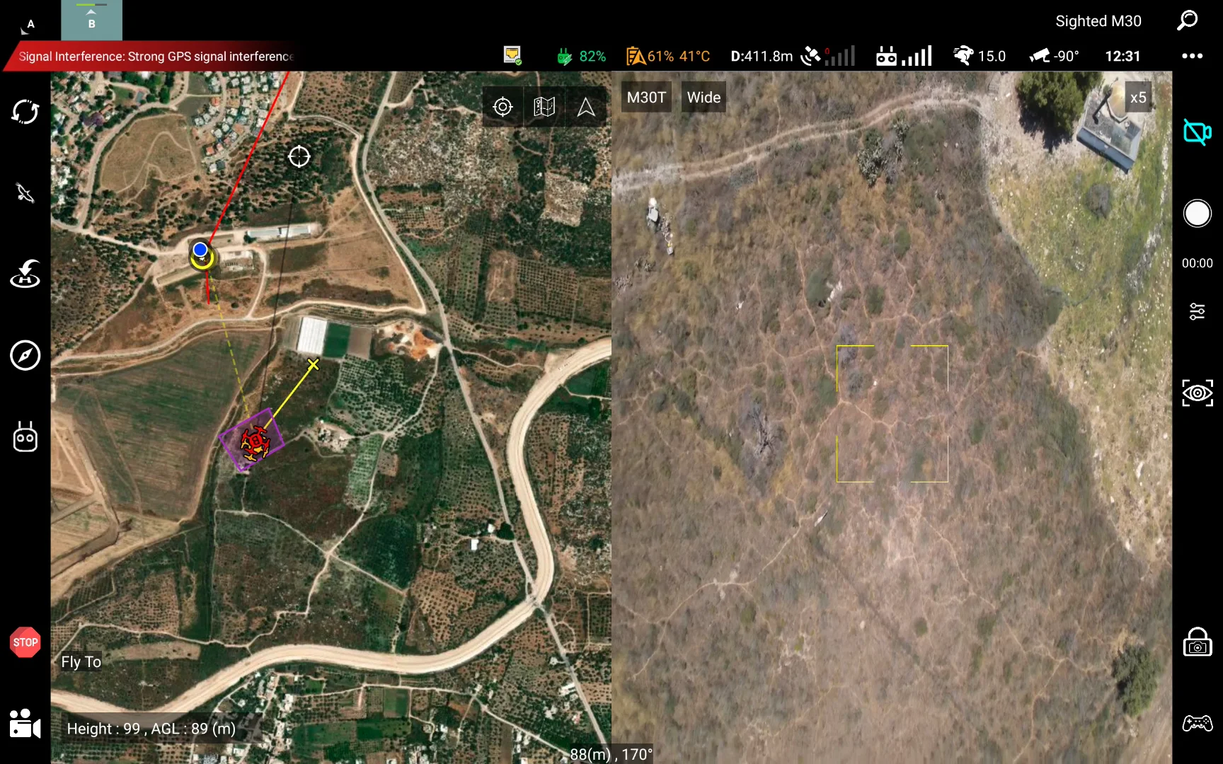 Navigating in GPS-denied environment