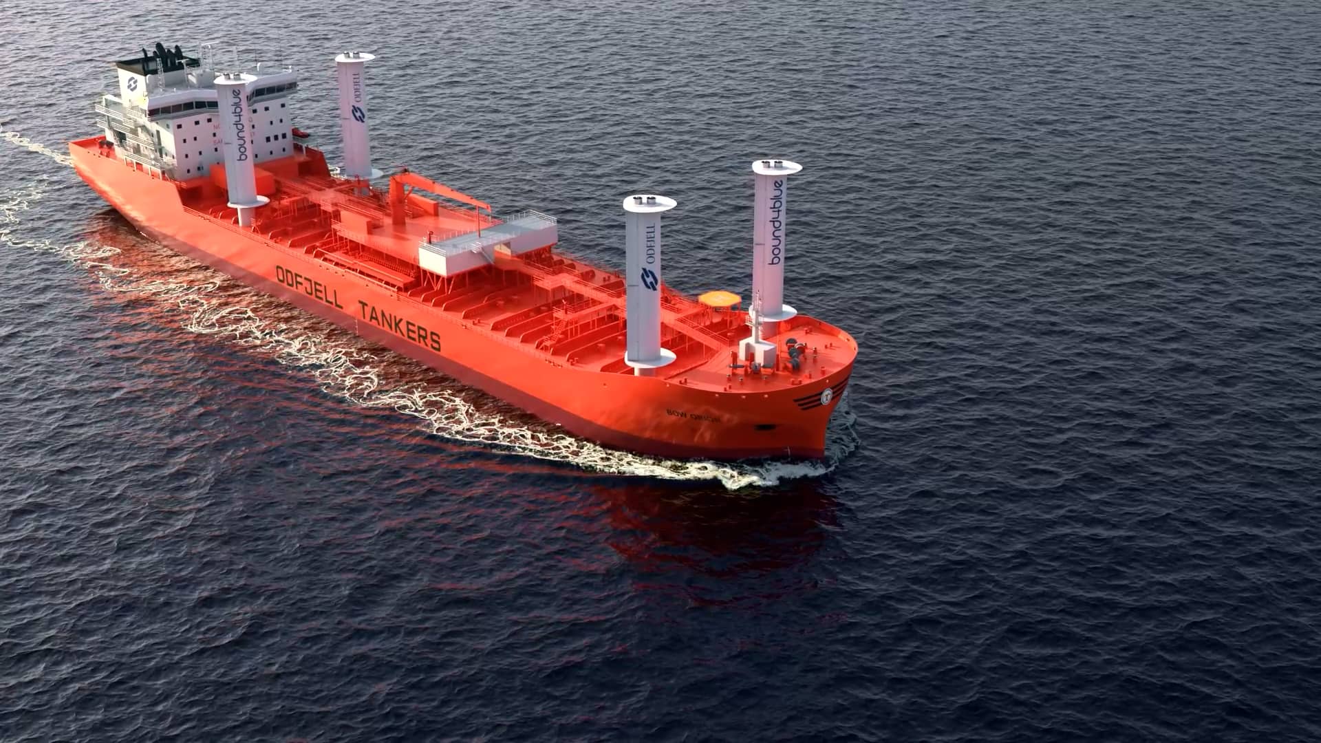 Animation: Hudong vessel with bound4blue suction sails on Vimeo