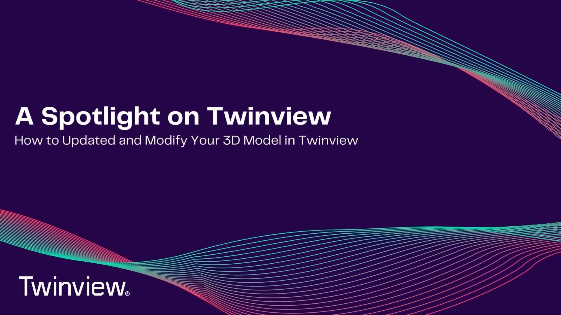 Spotlight on Twinview :: How To Update and Modify Your 3D Model in ...