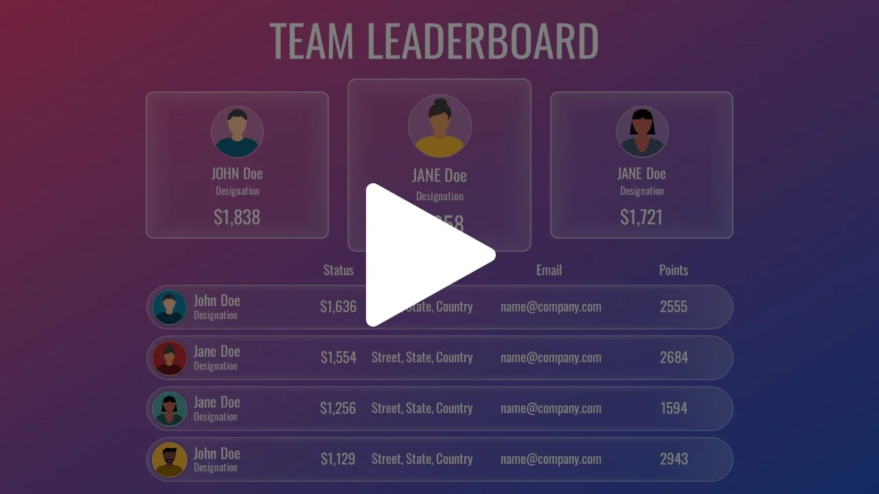 Leaderboard Slides - Free Download Animated Presentation - SketchBubble ...