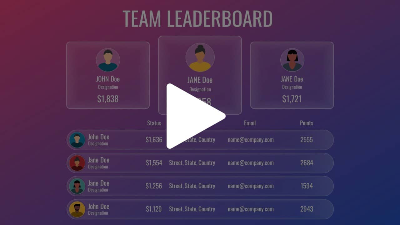 Leaderboard Slides - Free Download Animated Presentation - SketchBubble ...