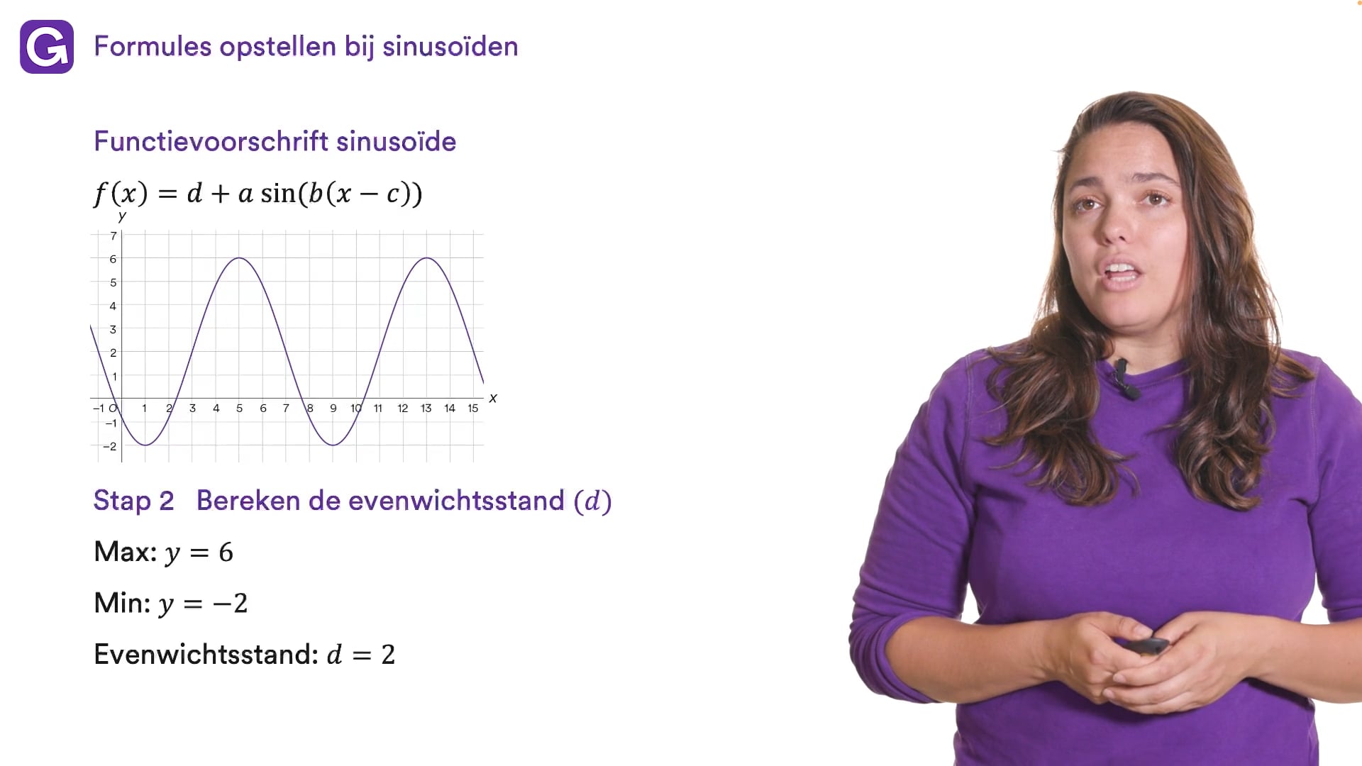 Formules opstellen bij sinusoïden oefenen | StudyGo
