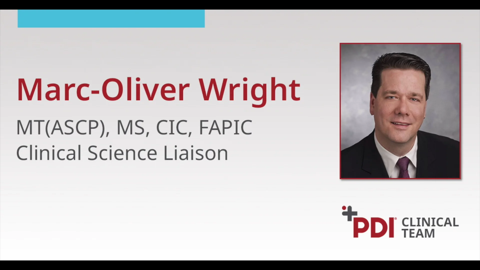 PDI's Call on Clinical with Marc-Oliver Wright on Vimeo
