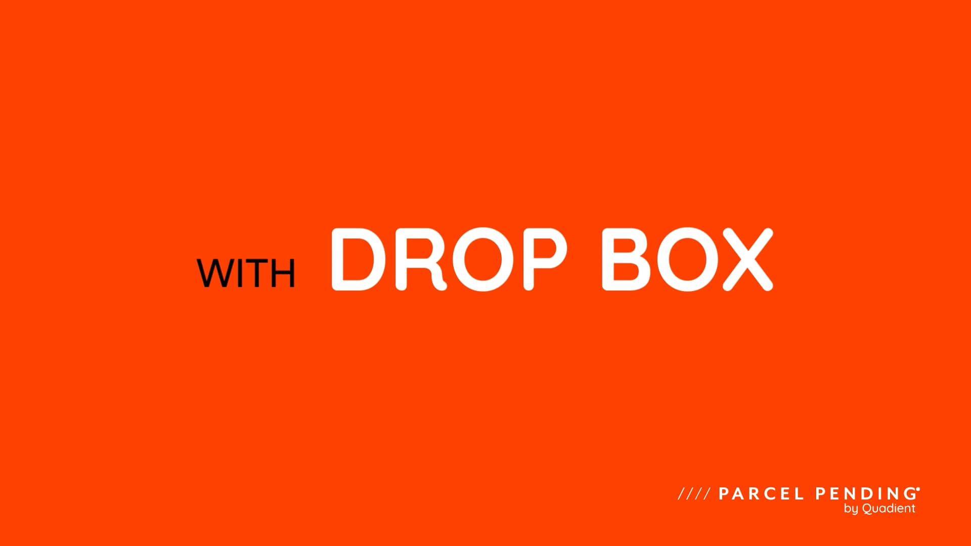 Parcel Pending by Quadient - Drop Box Demo Video on Vimeo