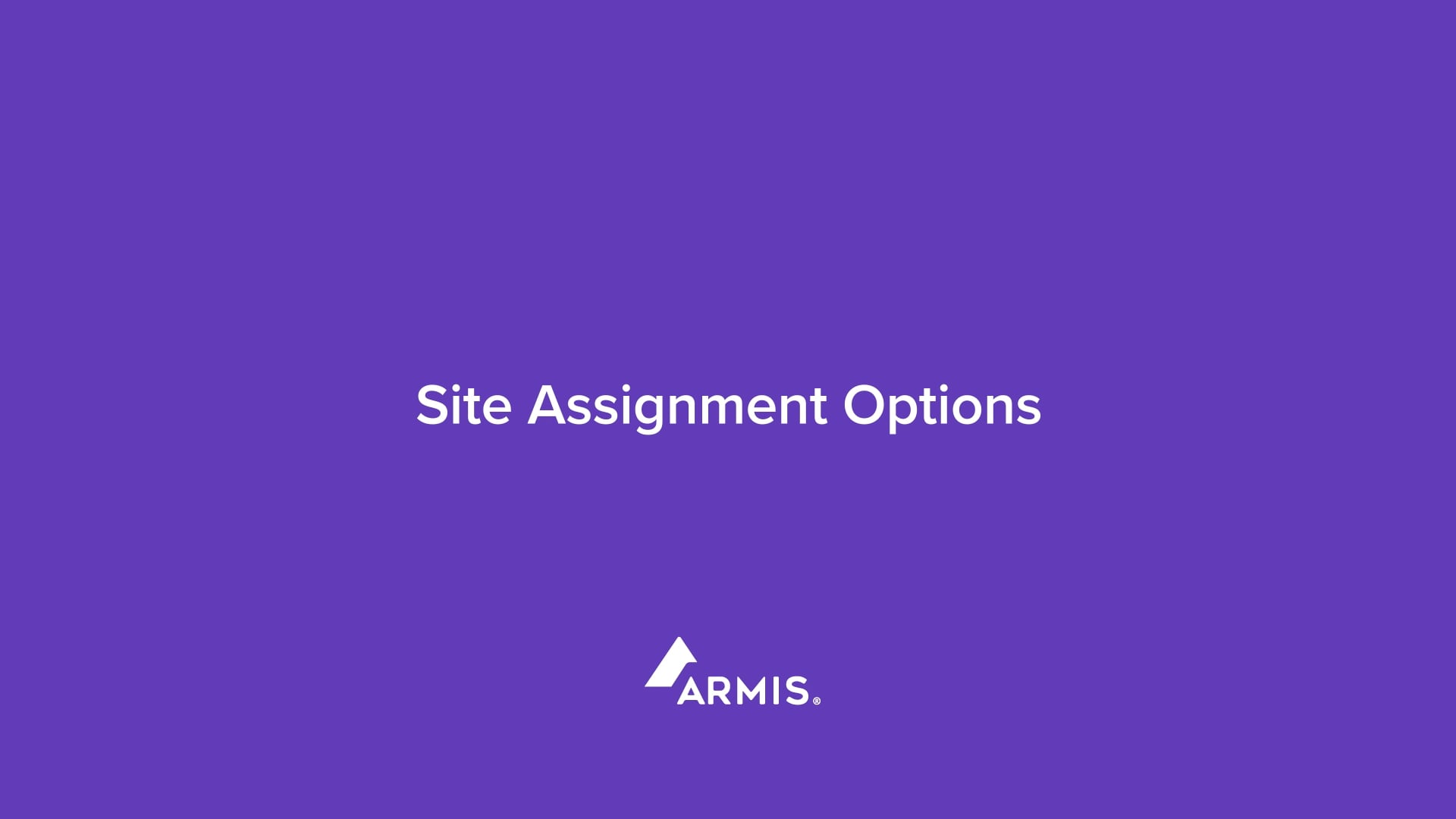 New Site Assignment Options on Vimeo