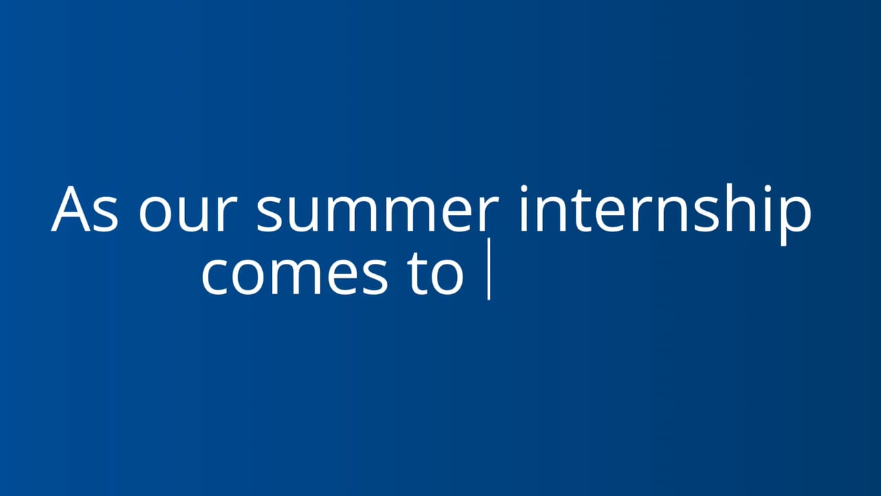 Summer Internship Farewell on Vimeo