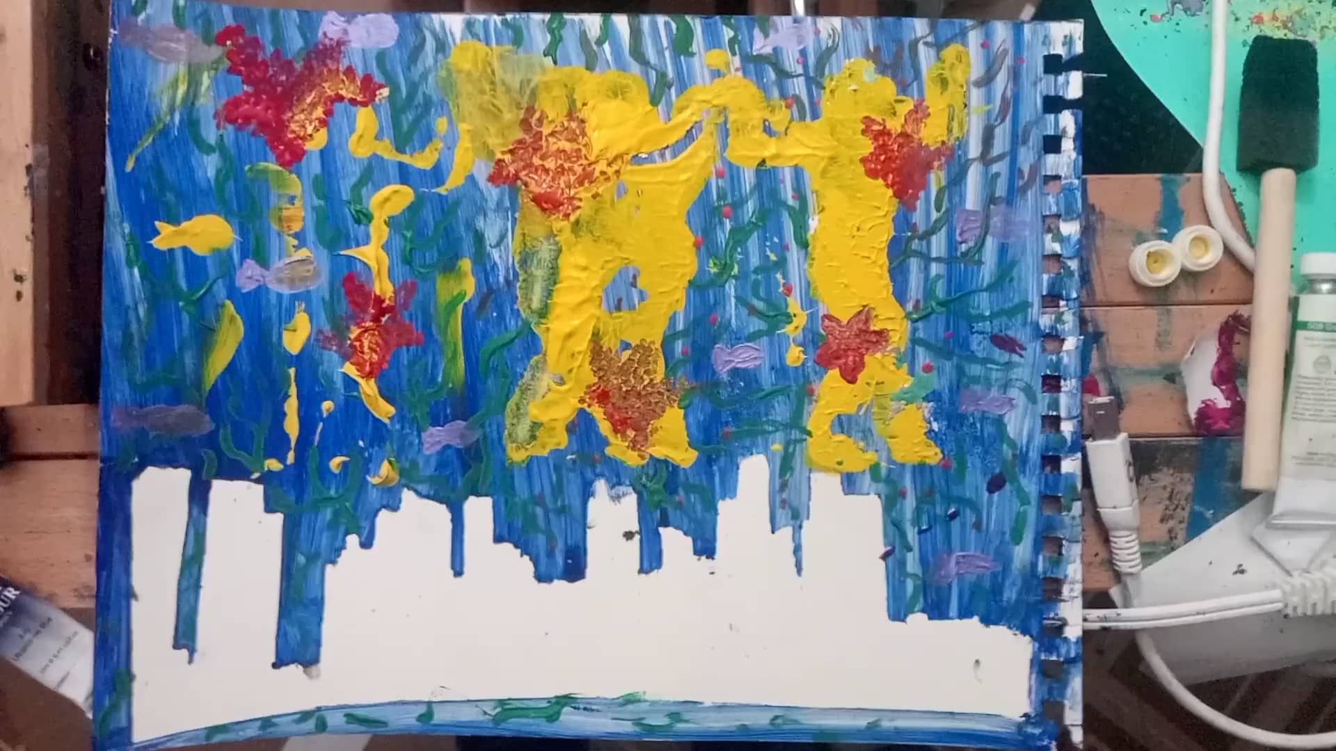 The story about the painting called Drowning or Dancing in the sea of ...