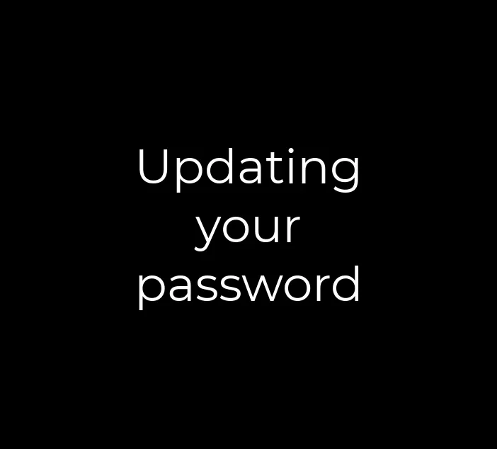 Updating Your Password