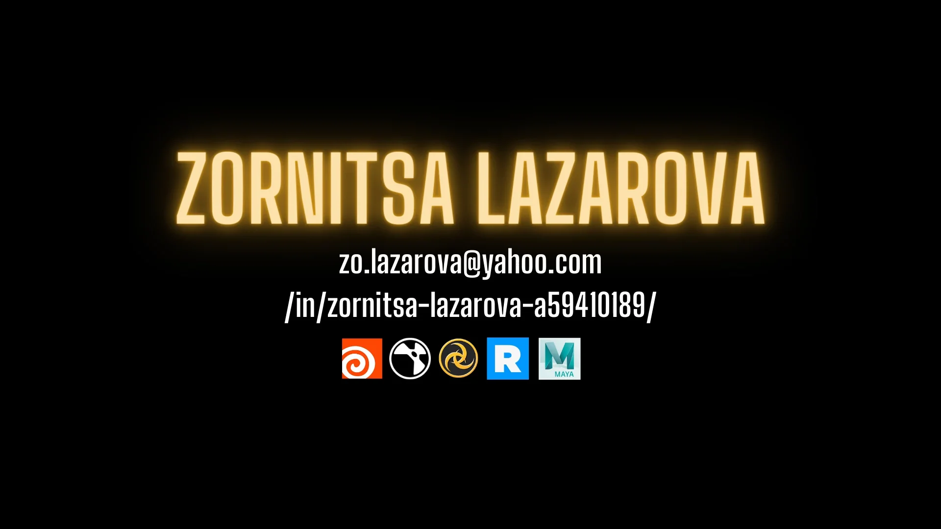 Zornitsa Lazarova - Lighting Showreel 2023 on Vimeo