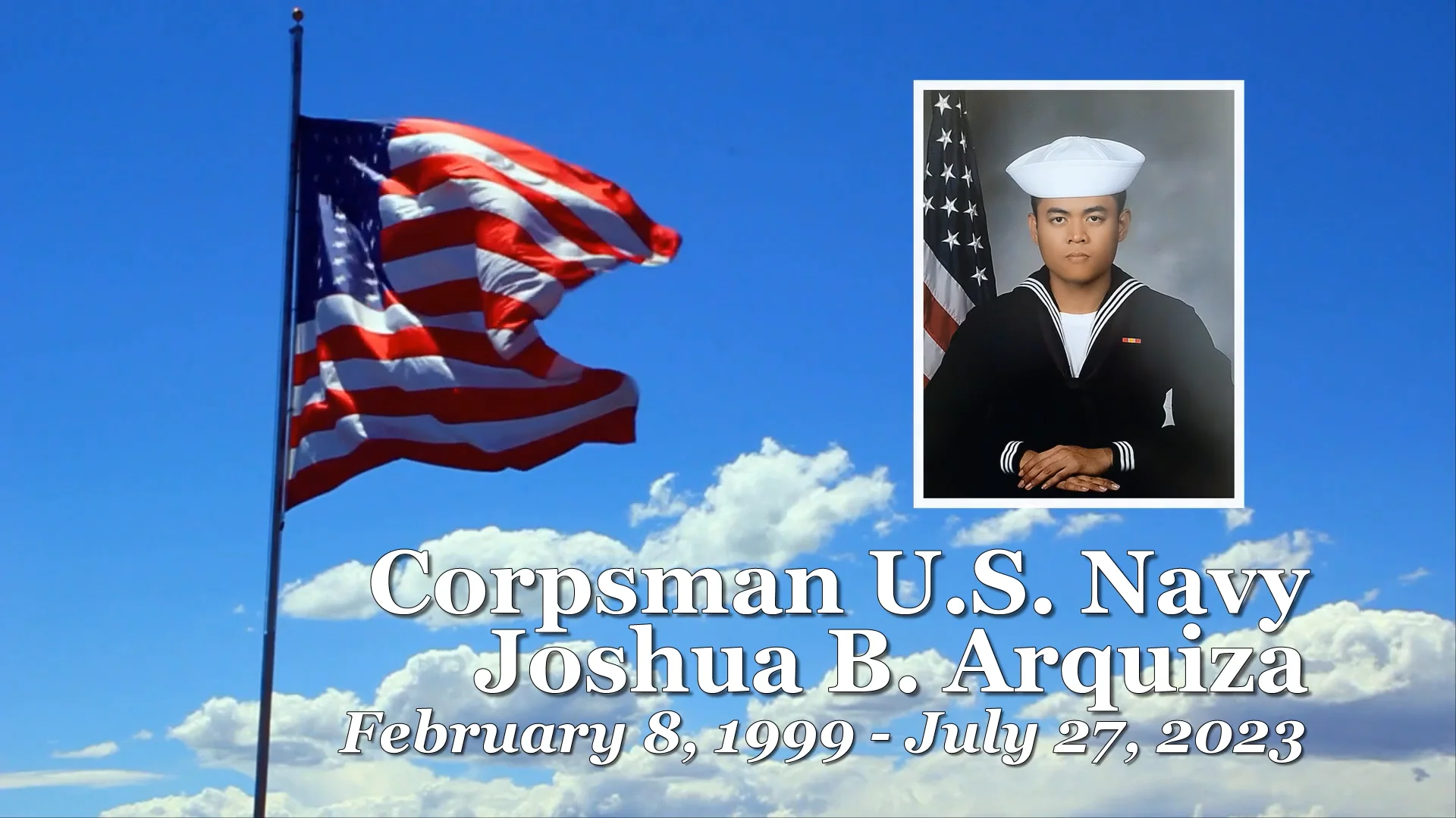 Corpsman U.S. Navy Joshua B. Arquiza - Morgan & Nay Joseph Arquiza on Vimeo