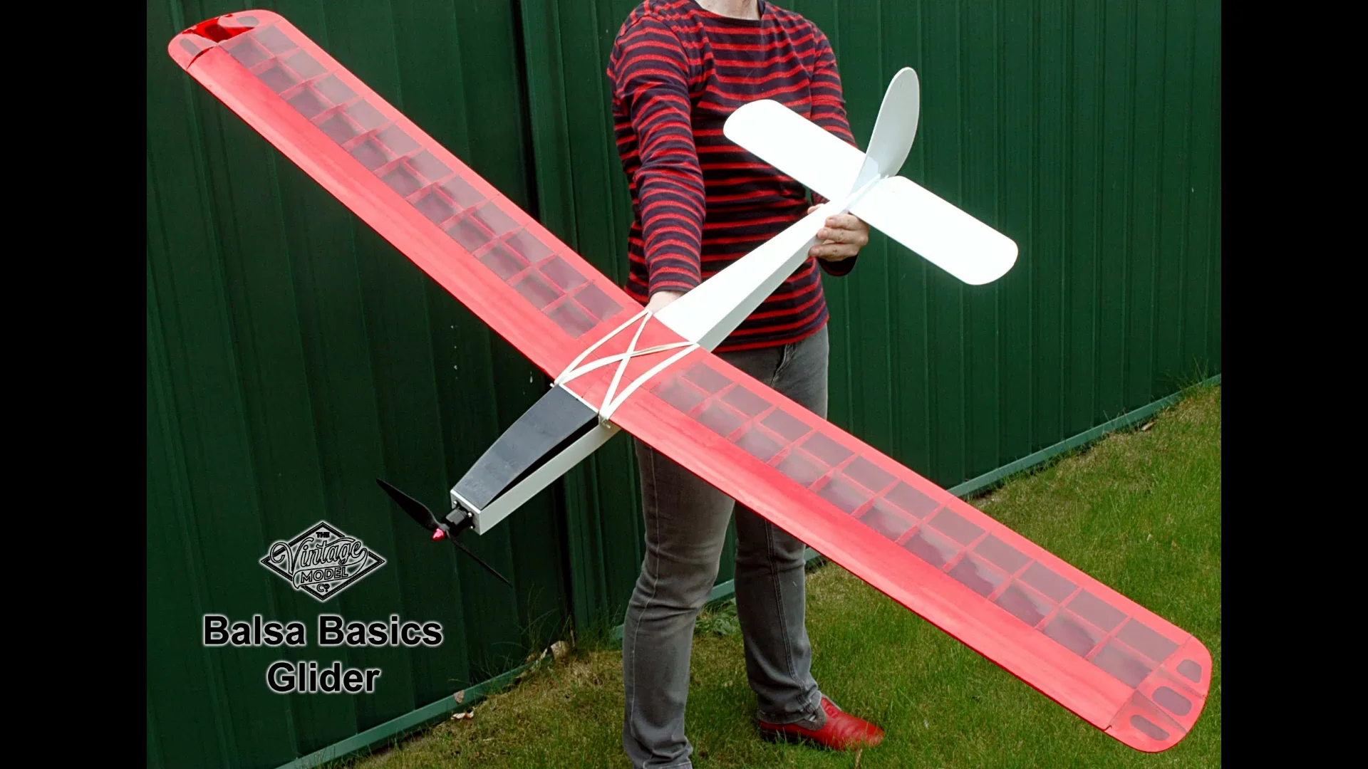 Balsa Basics 63" Cinnabar RC Glider