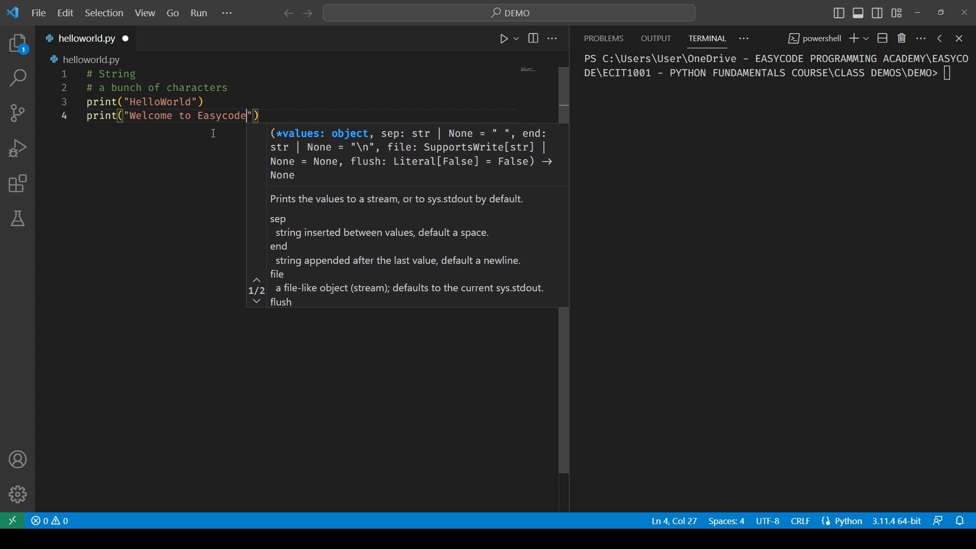 4. INTRODUCTION TO STRINGS on Vimeo