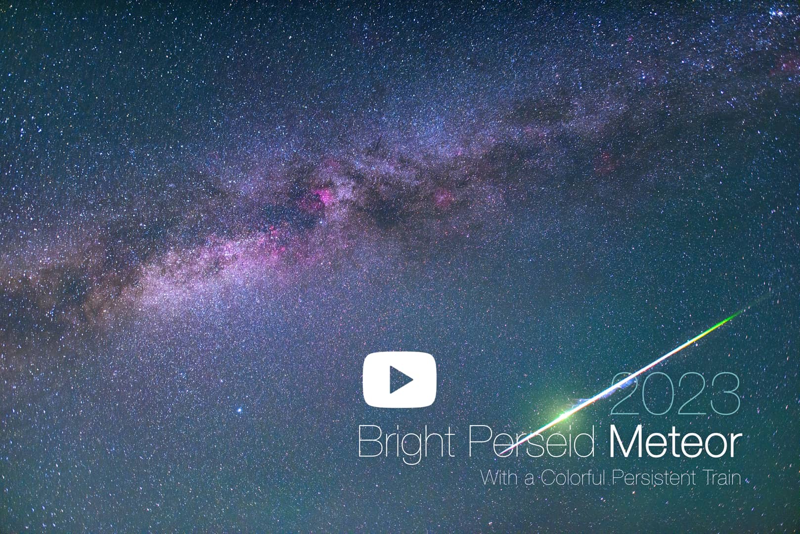 2023 Bright Perseid Meteor and a Persistent Train on Vimeo