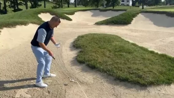 Garrett's Bunker Shot on Hole 17 on Vimeo