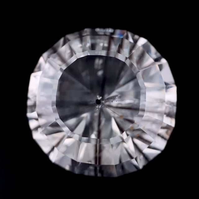 Quartz with Schorl ''needle'' inclusion (Pinwheel Cut) | Minas Gerais ...