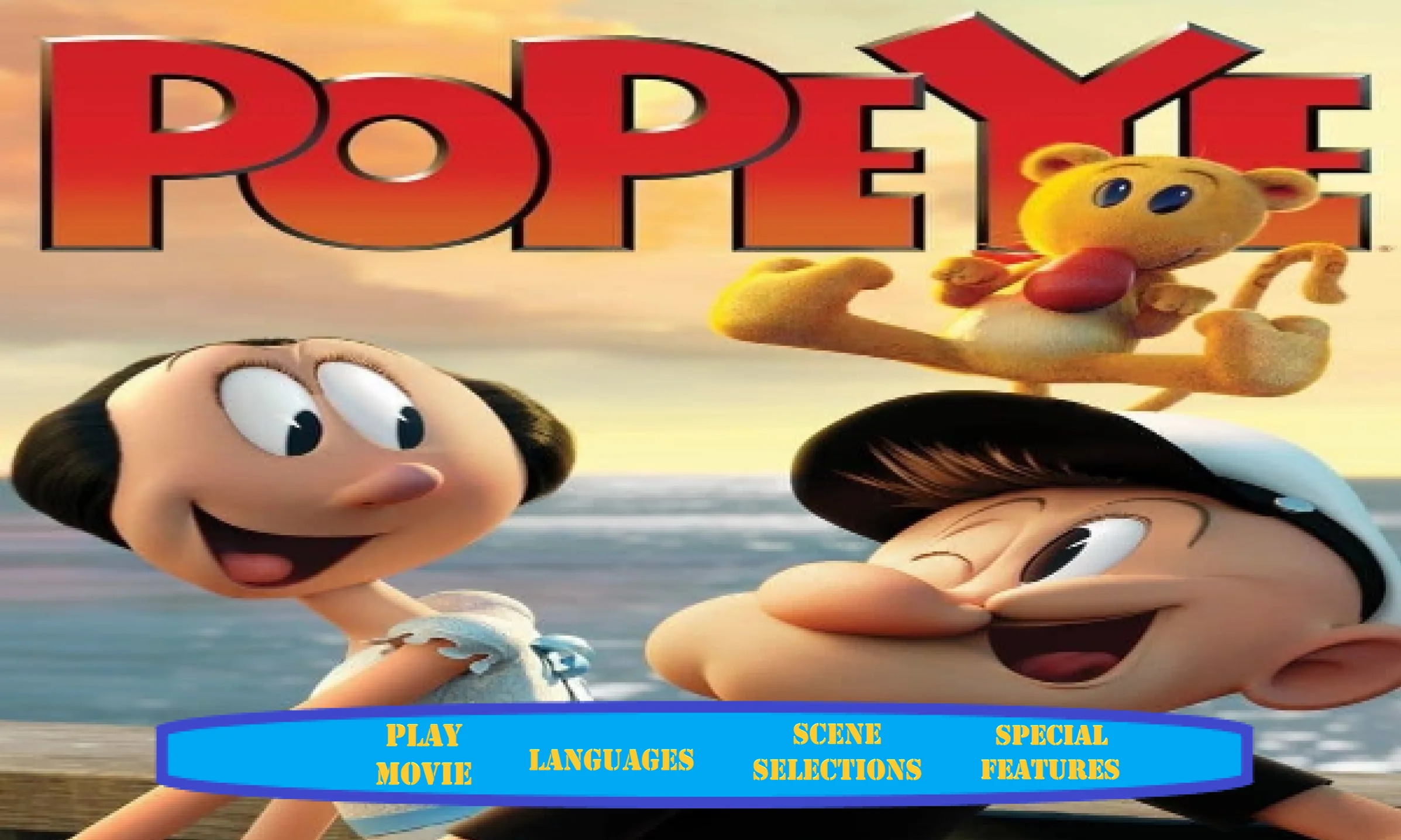 Opening To The Cancelled Popeye Movie 2016 DVD (FAKE)