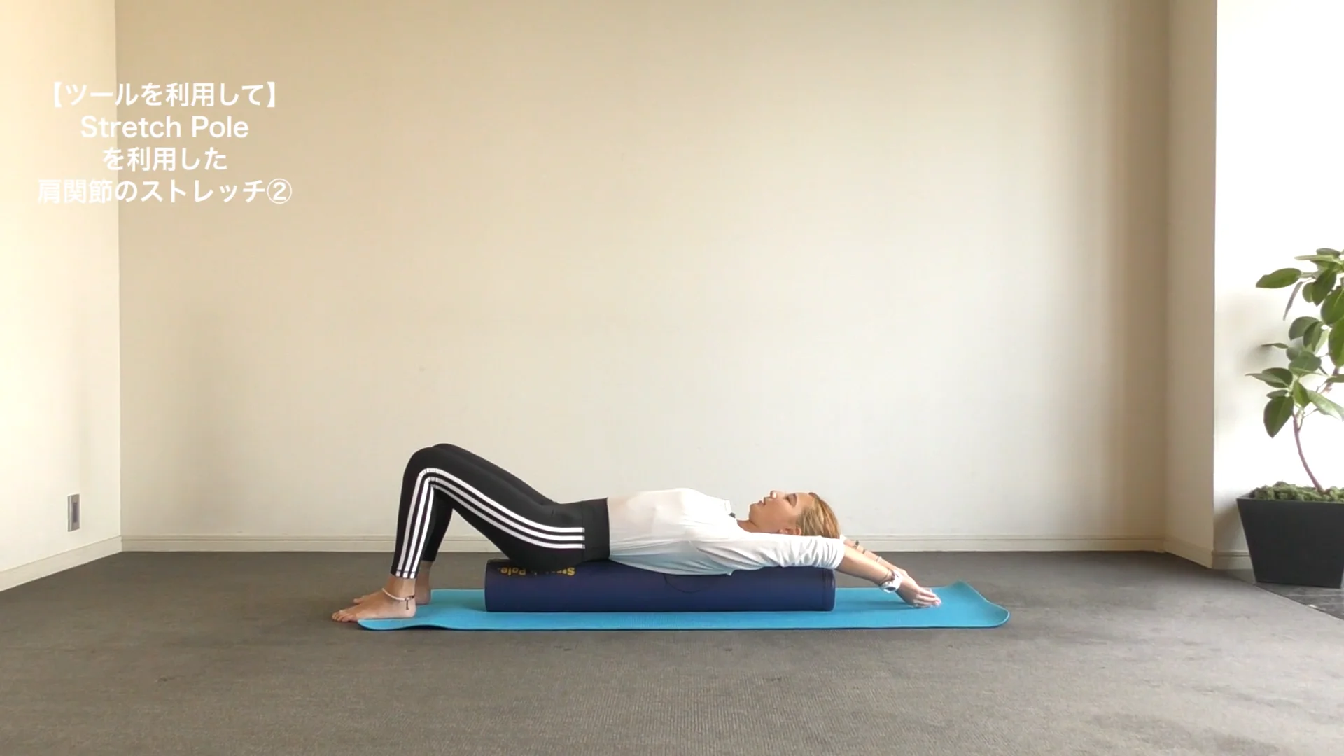 ツールを利用して - Stretch Poleを利用した肩関節のストレッチ②_静愛MT on Vimeo