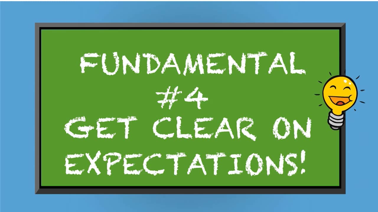 SOS Core Fundamental #4 - GET CLEAR ON EXPECTATIONS with Robin Woodson ...